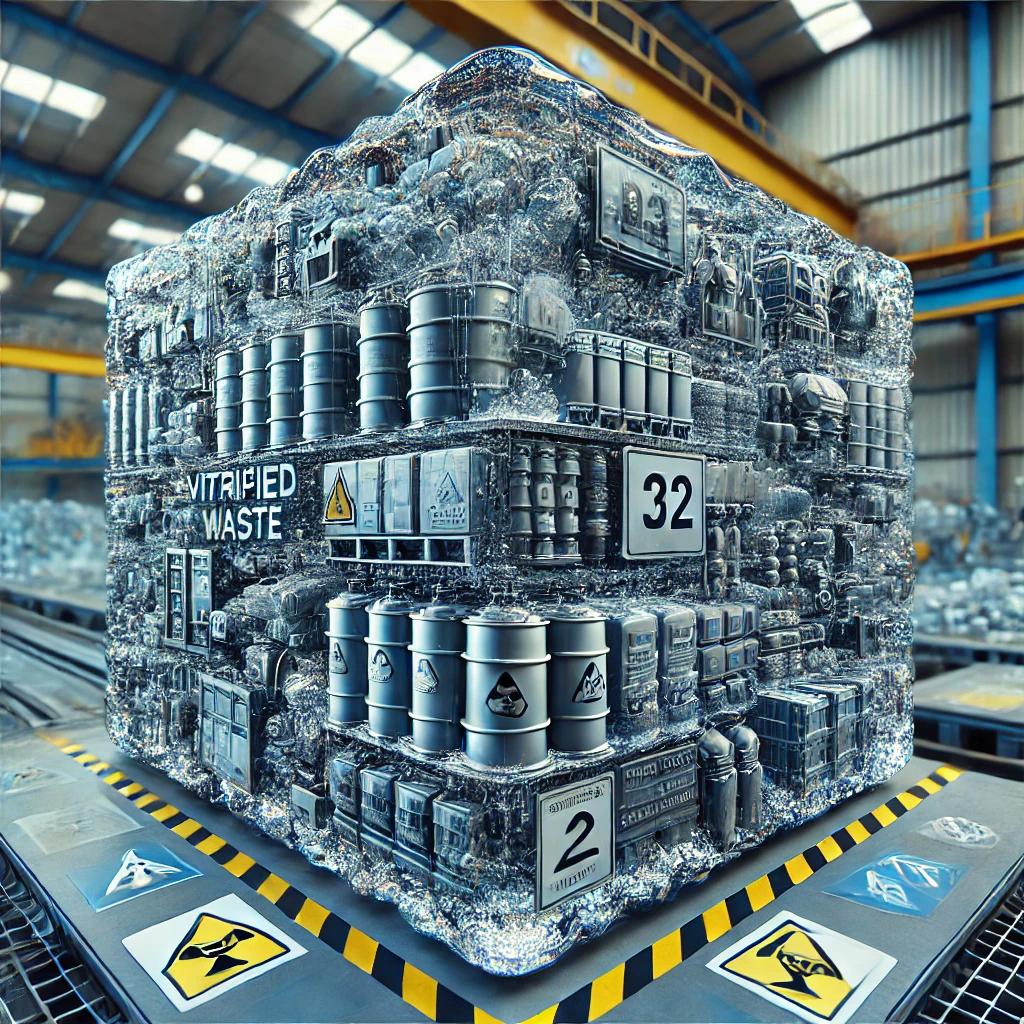 19 04 01 Vitrified waste