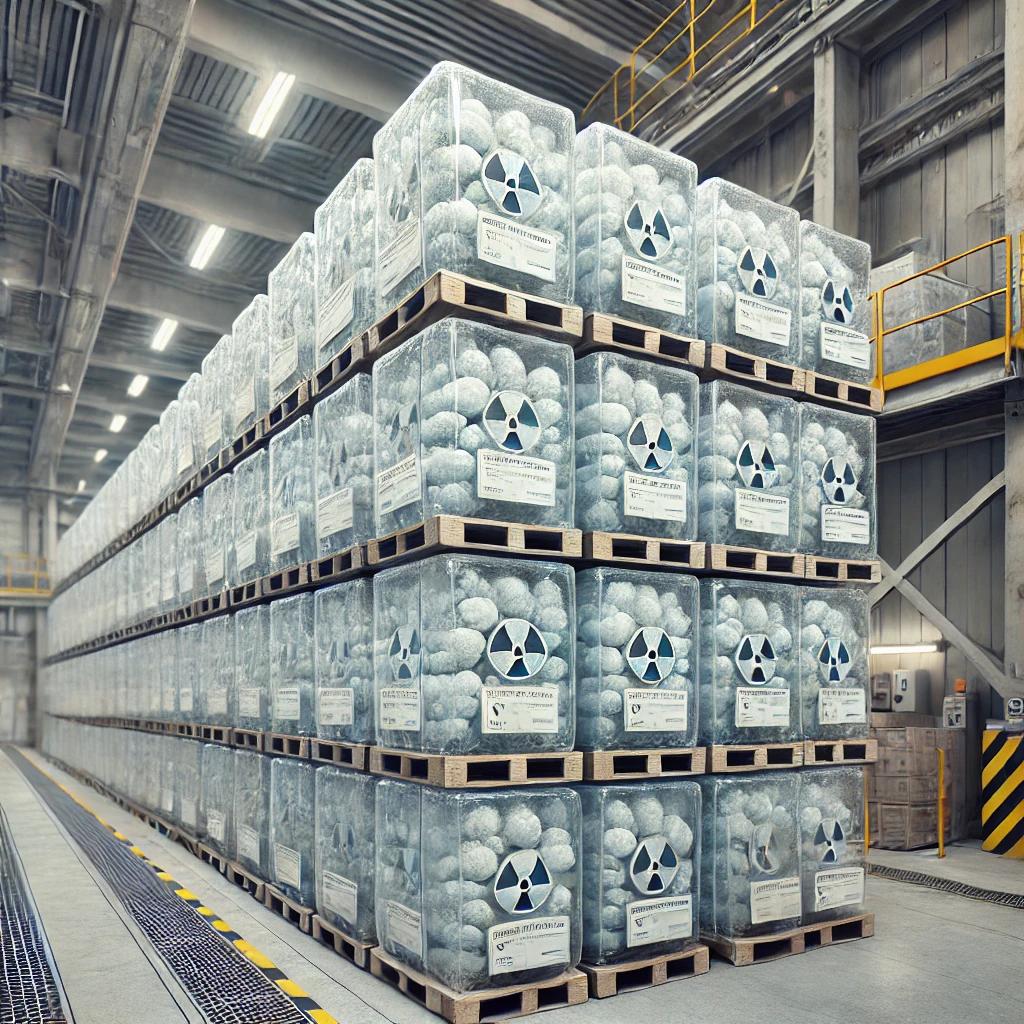 19 04 01 Vitrified waste